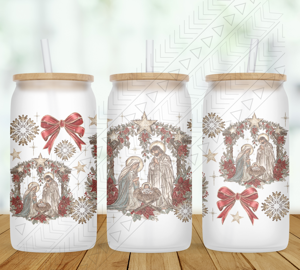 Noel Glass Can – Ahn Wholesale